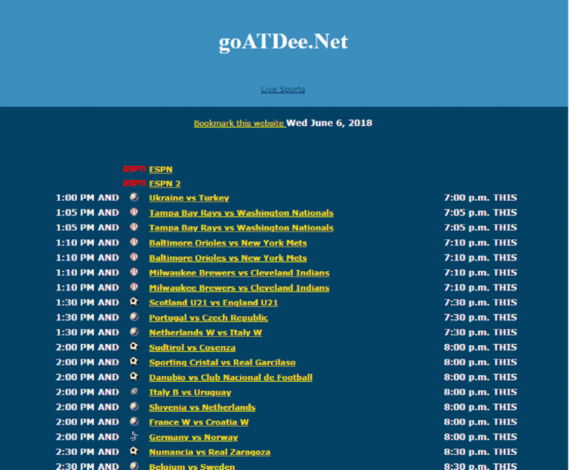 Streaming Sport : 5 Meilleures Alternatives à goATDee en 2021 ...