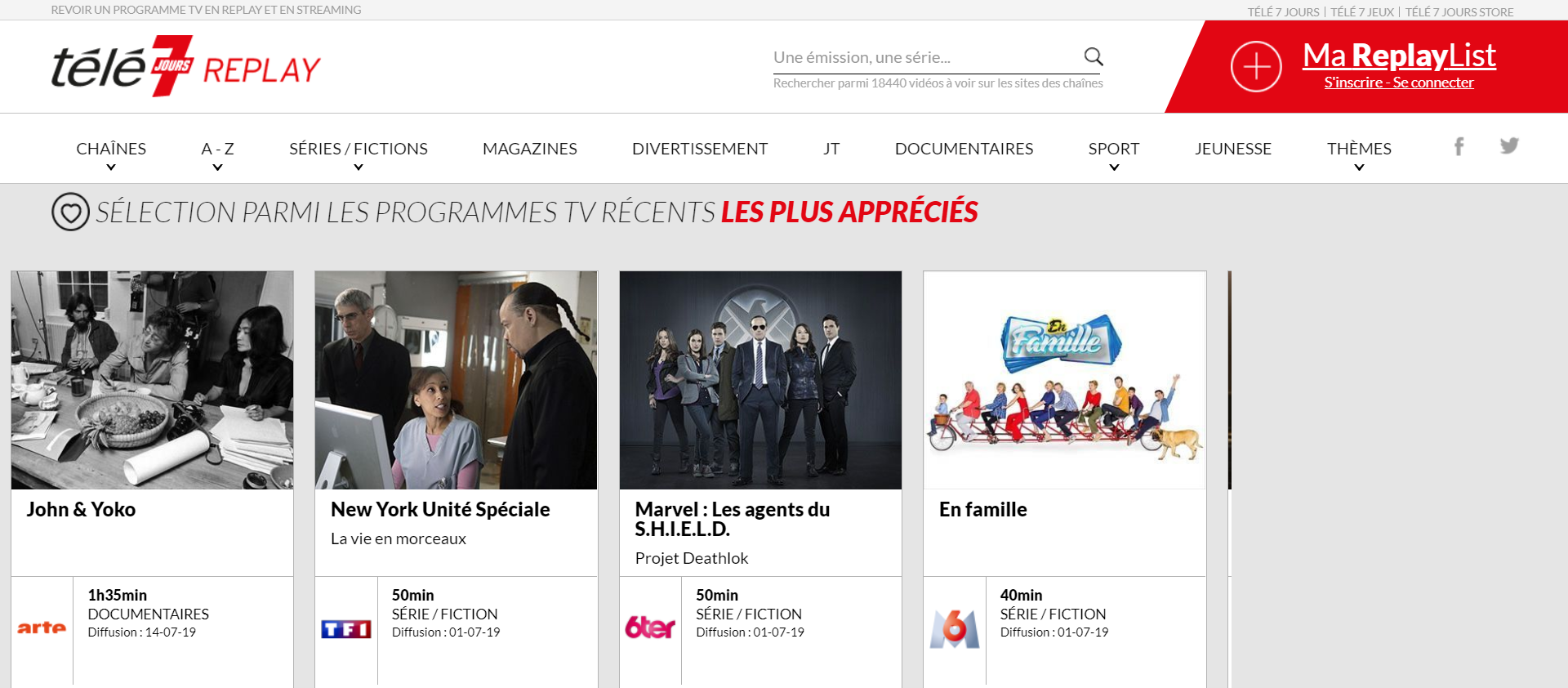 Streaming : Top 5 sites pour regarder la TV en Replay gratuitement ...