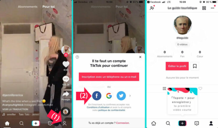 Comment se connecter à un compte Tik Tok