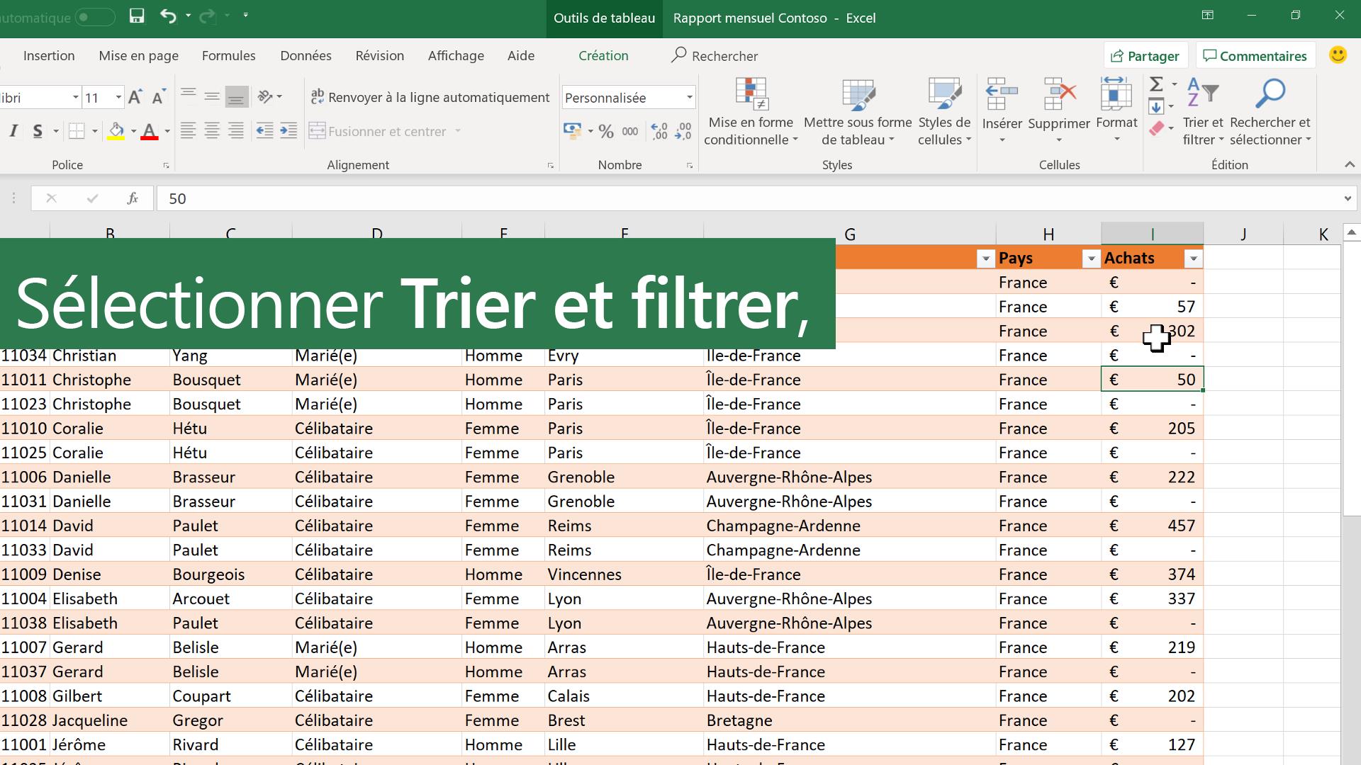 Comment trier un tableau par ordre alphabétique sur Wikipédia ...